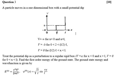 solved a particle moves in a one dimensional box with a
