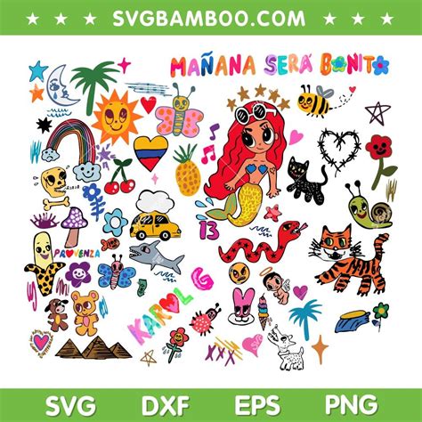 Manana Sera Bonito Poster SVG PNG Karol G New Album 2023 SVG Karol G