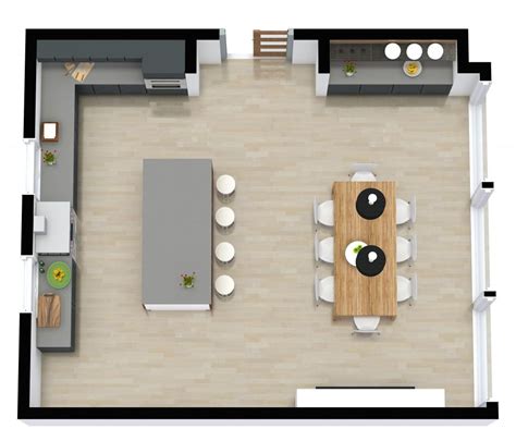 L Shaped Kitchen Design With Large Island Wow Blog
