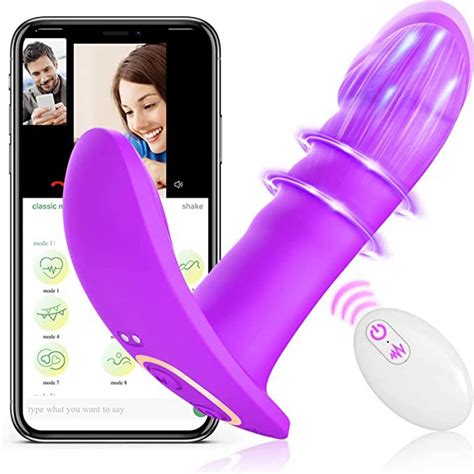 App Remote Control Wearable Panty Vibrator 2 In 1 Dildo And Vibrating Panties Dual Sex Stimulator