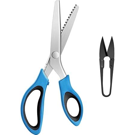 HANDI STITCH Ciseaux Cranteurs Couture Avec Coupe Fil Longueur Totale