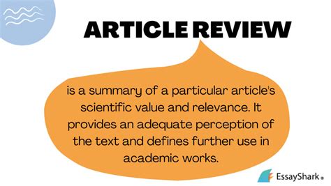How To Write An Article Review Tips Topics Free Sample