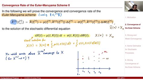 lecture computational finance numerical methods 13 strong convergence of the euler scheme