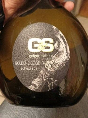 Weingut Geiger S Hne Goldene Geige Scheurebe Vivino Us