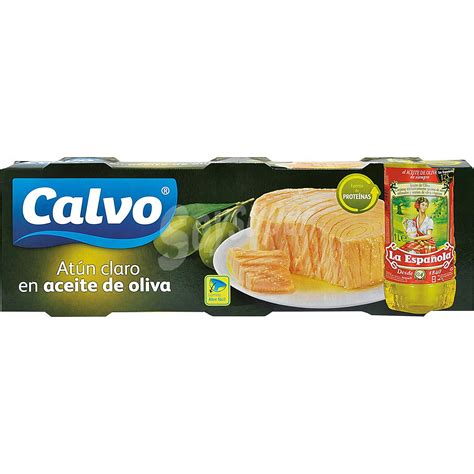 Calvo Atún claro en aceite de oliva Pack 3 uds x 73 g