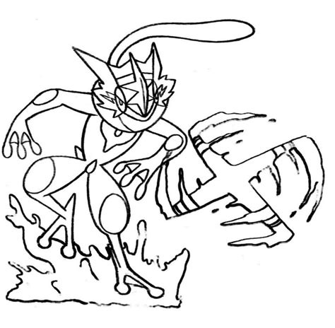 Desenhos Do Greninja Para Baixar E Pintar Mestre Pokemon