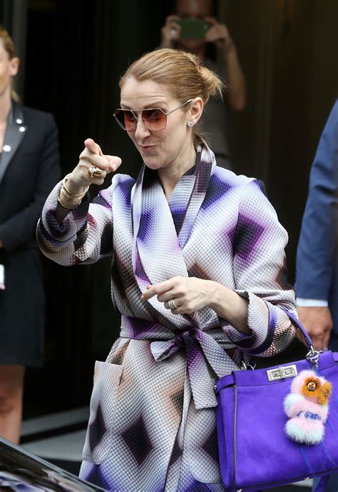 Photo Céline Dion salue ses fans devant son hôtel à Paris le 29 juin