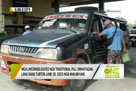 One Western Visayas Mga Unconsolidated Nga Traditional PUJ Tubtob