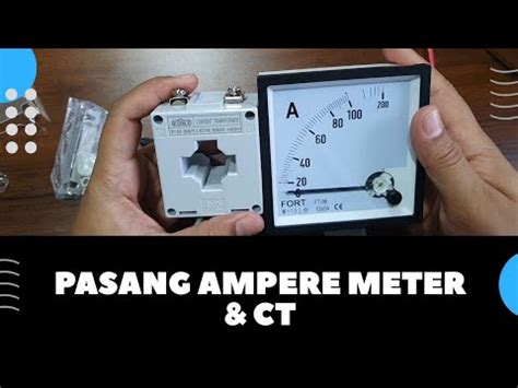 Cara Pasang Ampere Meter Panel Dan Current Transformer CT YouTube