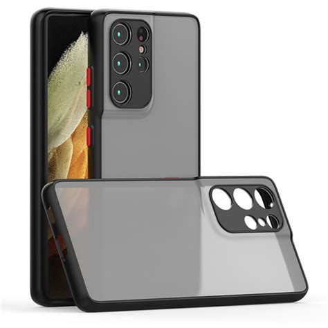 Capa Acrílica Fosca Para Samsung Galaxy S21 Ultra Preta Submarino