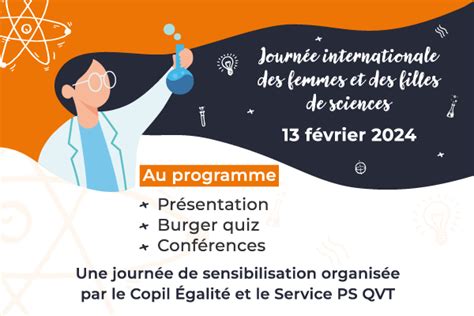 Journée Internationale des Femmes et Filles de Sciences le 13 février