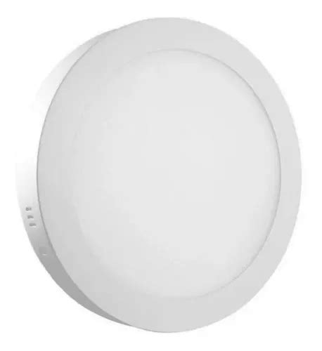 L Mpara Plaf N De Techo Elgin Sobrepor Redonda Color Blanco V V