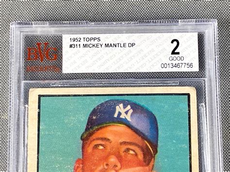 Sold Price 1952 TOPPS MICKEY MANTLE 311 BVG 2 Invalid Date CDT