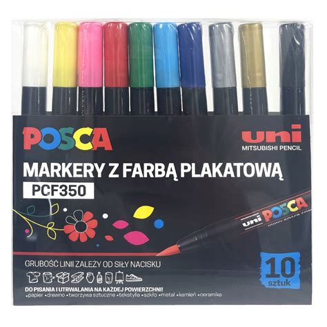 Zestaw markerów Posca PCF 350 Uni 10 kolorów 194518 Cena