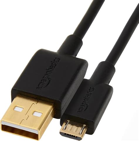 Amazon Basics USB 2 0 A Male To Micro B Charger Cable 3 Feet Black