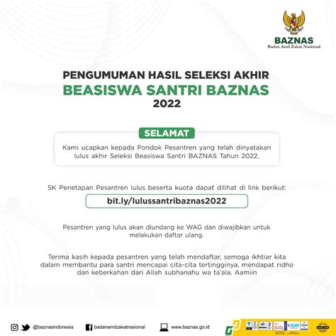 Juknis Beasiswa Santri Baznas Tahun Dan Cara Pengisian Formulir