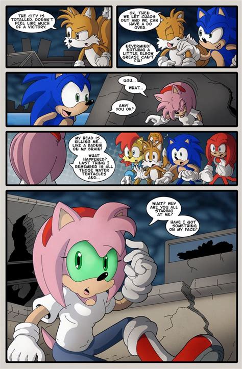 The Comic Strip Shows Sonic And Tails Talking To Each Other