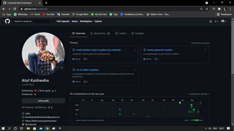 GitHub Coderatul GitHub Profile Readme Generator Using Python Change
