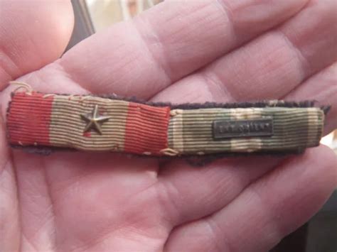 BARRETTES DE RAPPEL de la croix de guerre des TOE et de la médaille