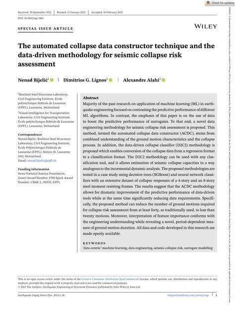 pdf the automated collapse data constructor technique and the data driven methodology for