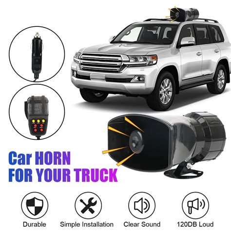12v 100w Multi Ton Claxon Horn 120db Laute Mehrzweck Auto Hupe Auto