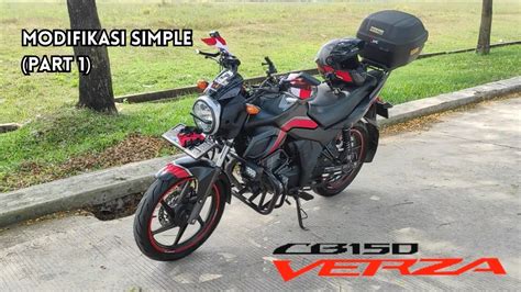 CB150 Verza Sudah Modif Apa Aja Modifikasi Simple Honda CB150 Verza