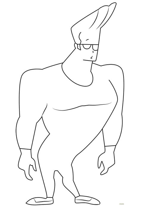 Desenhos De Johnny Bravo 16 Para Colorir E Imprimir ColorirOnline