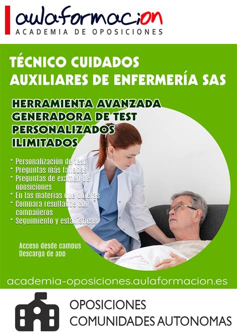 Test oposiciones TCAE SAS promoción interna