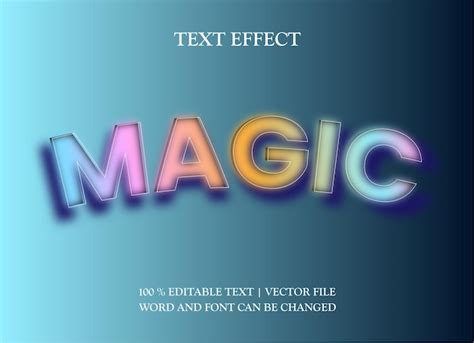 Premium Vector Editable Text Effect Magic