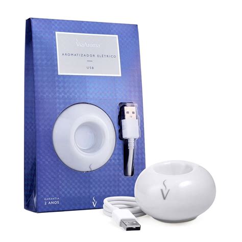 Difusor Aromatizador Elétrico porcelana portátil USB para ambientes