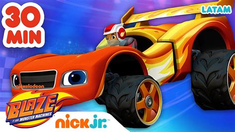 30 MIN de los momentos más rápidos de Blaze el coche de carreras