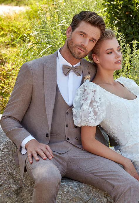 Costume camel 3 pieces de marié pour mariage Nice paca