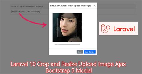 laravel 10 crop and resize upload image ajax bootstrap 5 modal tutorial101
