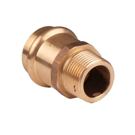 Kupfer Pressfitting Übergang aus Rotguss 28 mm 3 4 AG V M Kontur