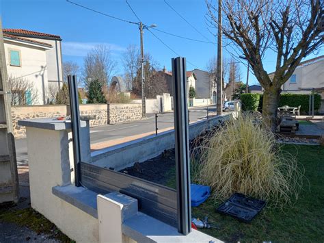 Clôture PVC gris anthracite P MEX