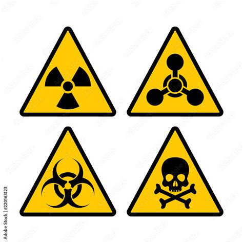 Symbol Hazardous Toxic Warning Sign Chemical Hazard Sign Off