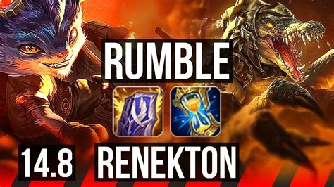 Rumble Vs Renekton Top Rank Rumble Solo Kills Legendary K