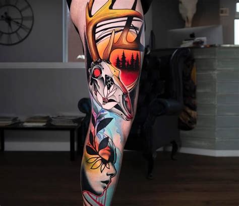 Top More Than 77 Colorful Leg Sleeve Tattoo Best In Coedo Vn