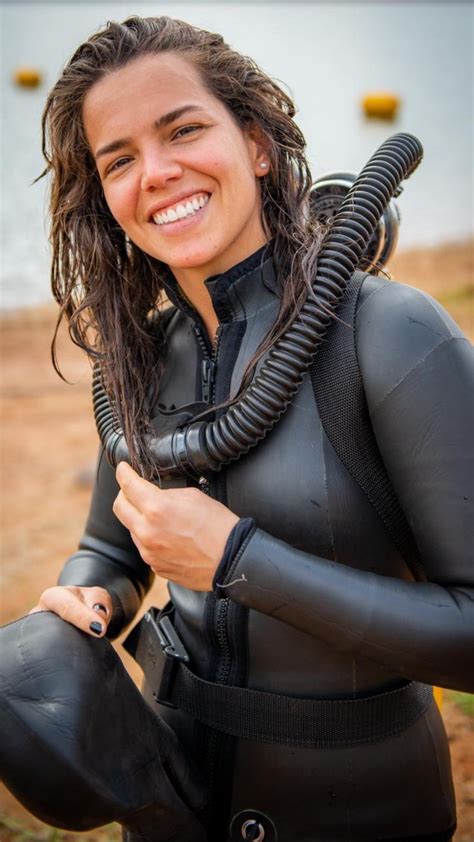 A Stunning Frogwoman From Brazil With Awesome Wetsuits