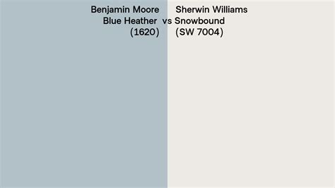 Benjamin Moore Blue Heather 1620 Vs Sherwin Williams Snowbound SW