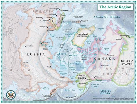 Buy Gifts Delight Laminated 31x24 Poster Political Map Of The Arctic