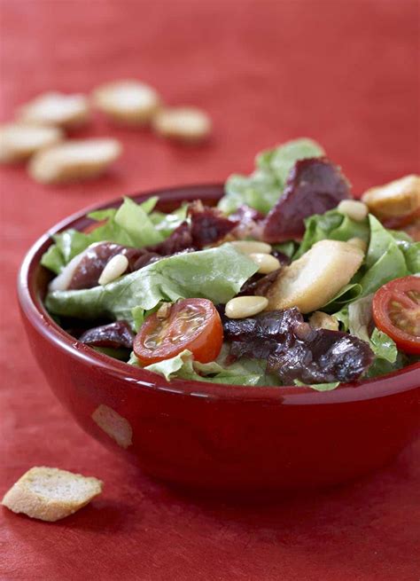 Salade périgourdine aux gésiers de canard Recettes de cuisine Ôdélices