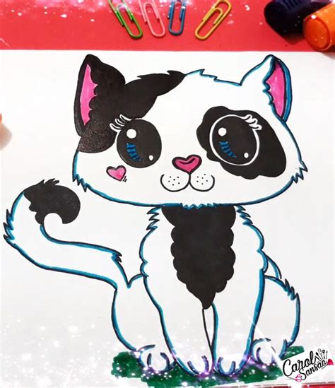 Gatinho Fofo Para Decorar Seu Caderno Gato Fofo Gatos Kawaii