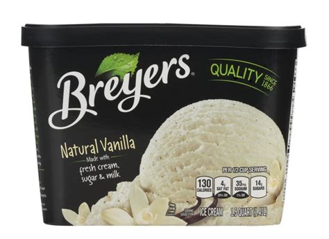 Breyers Natural Vanilla Ice Cream Frozen Yogurt Reviews Consumer