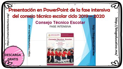 Presentación en PowerPoint de la fase intensiva del consejo técnico