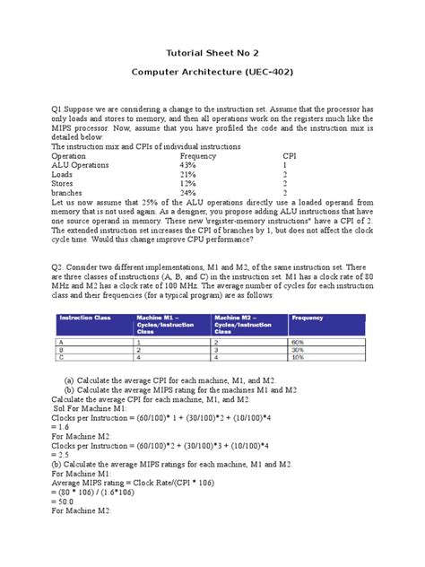 tut2 pdf instruction set central processing unit