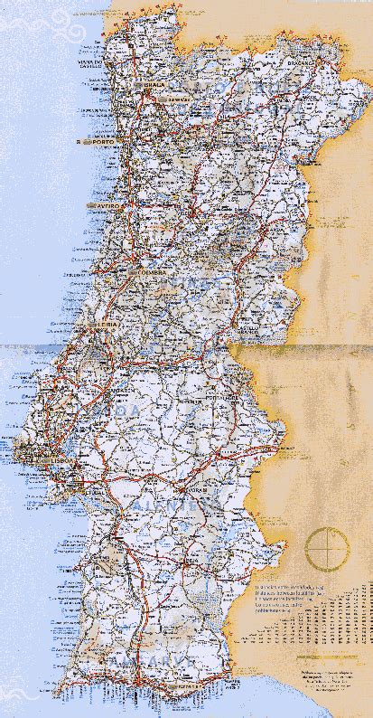 Mapa De Carreteras De Portugal Mapa