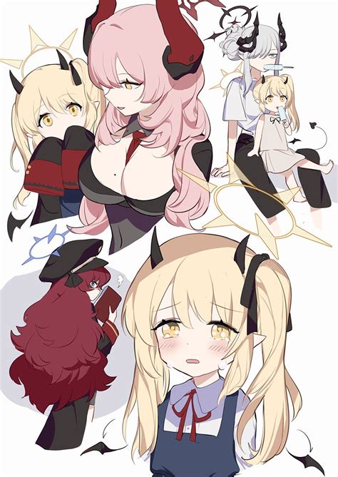 Iroha Ibuki Makoto And Satsuki Blue Archive Drawn By Ba Fed Kitaku