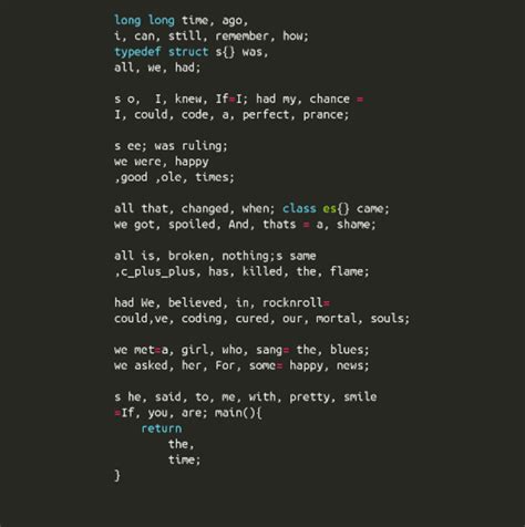 code poetry when code is meant to be read not run by sofia vistas medium
