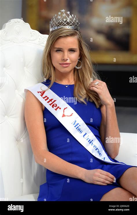 The Newly Crowned Miss Universe Australia Tegan Martin Poses For Photos